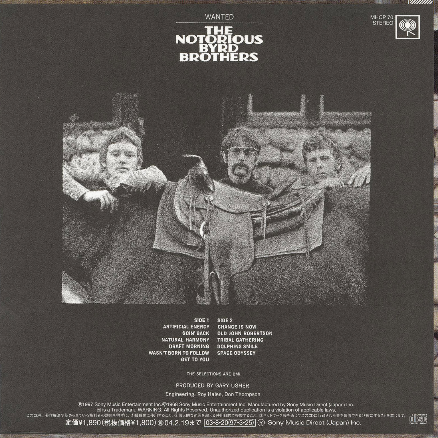 The Byrds The Notorious Byrd Brothers : Back 1968 | CD Covers | Cover ...
